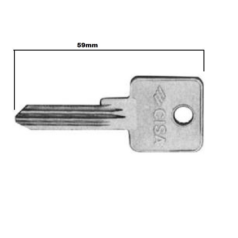 Cisa Blank Key Available 2 Models Round And Square Packaged In 10 ...
