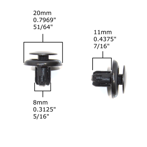 15 Count Honda Push Type Retainers Clips 91512-SX0-003 Motorcycle ...