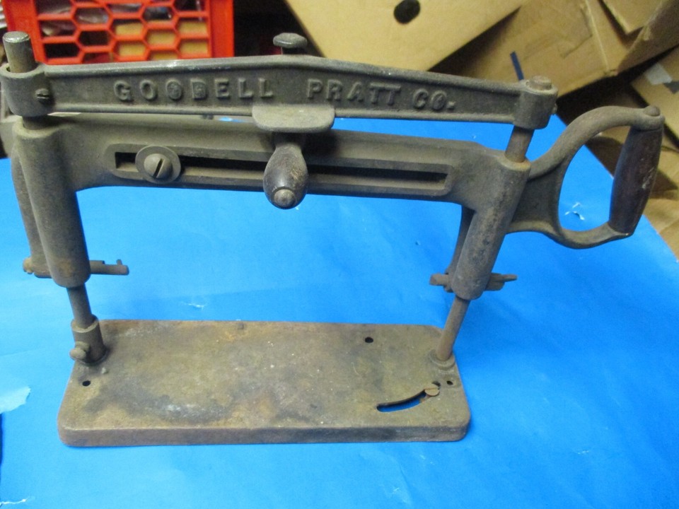 antique bench hacksaw hand machine,1899 by Goodell Pratt Co. | eBay