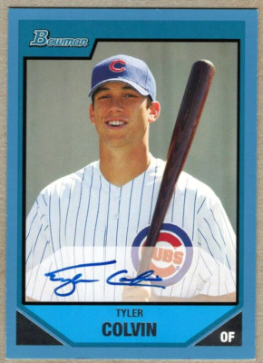 TYLER COLVIN - 2007 BOWMAN PROSPECTS BLUE AUTOGRAPH RC /500 | eBay