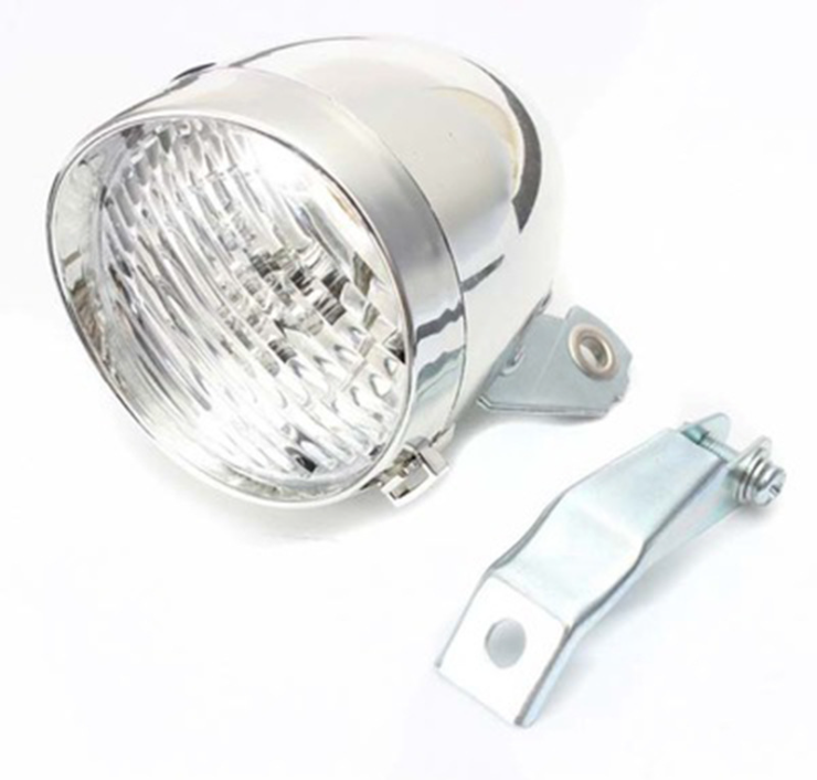 2PCS 200LM LED Vintage Bike Headlight Bicycle Retro Head Light Front ...