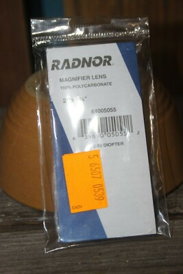 Radnor 2.5 Diopter Magnifying Lense 64005055 2 x 4 1/4" New | eBay