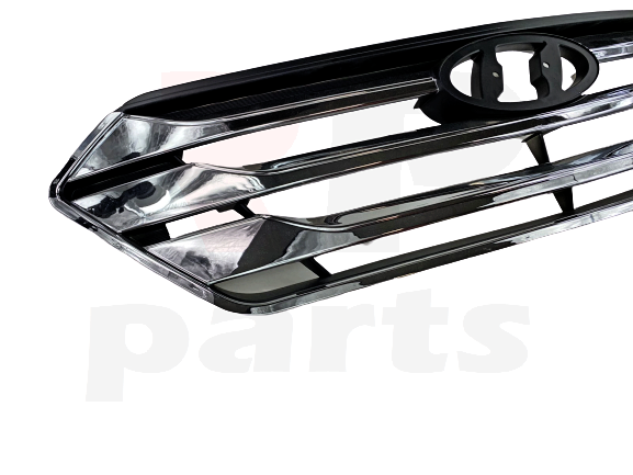 FOR HYUNDAI SANTA FE 12-15 NEW FRONT BUMPER GRILLE BLACK / CHROME 86350 ...