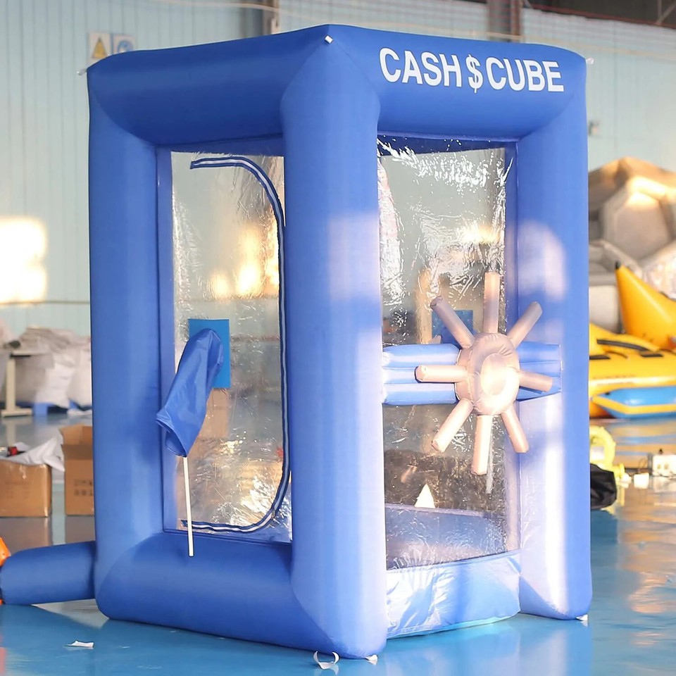 NEW Inflatable Cash Cube Booth For Business Event Promotion,NO BLOWERS ...