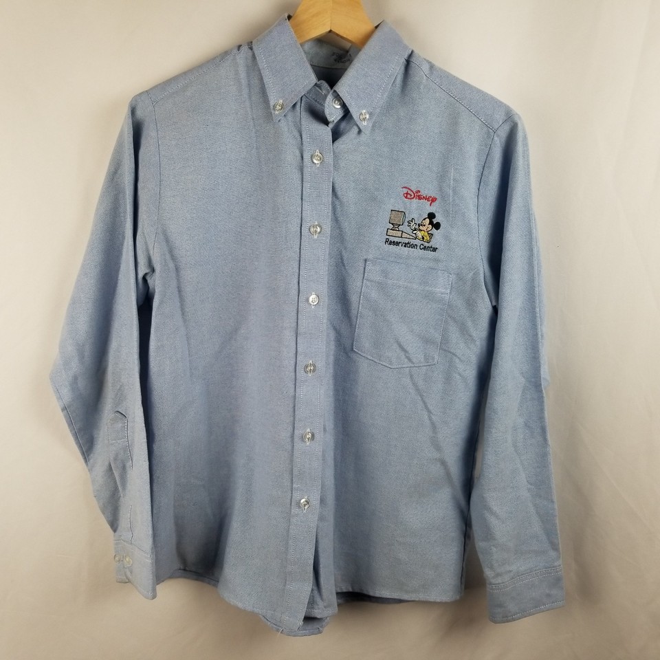 Lady Edwards Womens Shirt Size 4 Blue Disney Reservation Center Cast ...