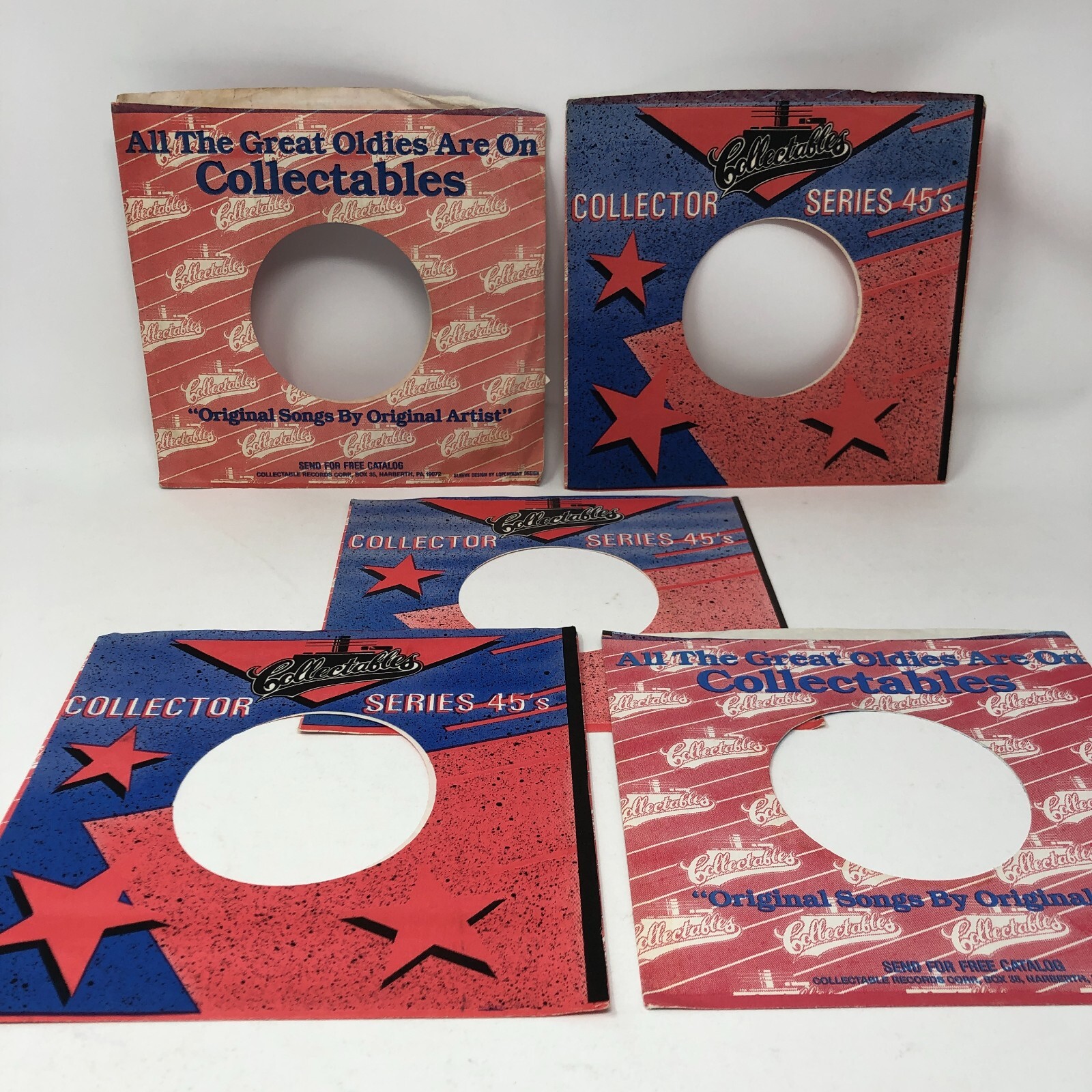 Lot of 5 Collectables 45 RPM Company Sleeves - NO DISKS | eBay