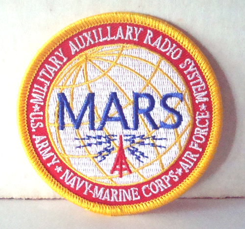 MARS ARMY NAVY MARINES AIR FORCE MARS RADIO SYSTEM IRON ON PATCH 4X3&1/ ...