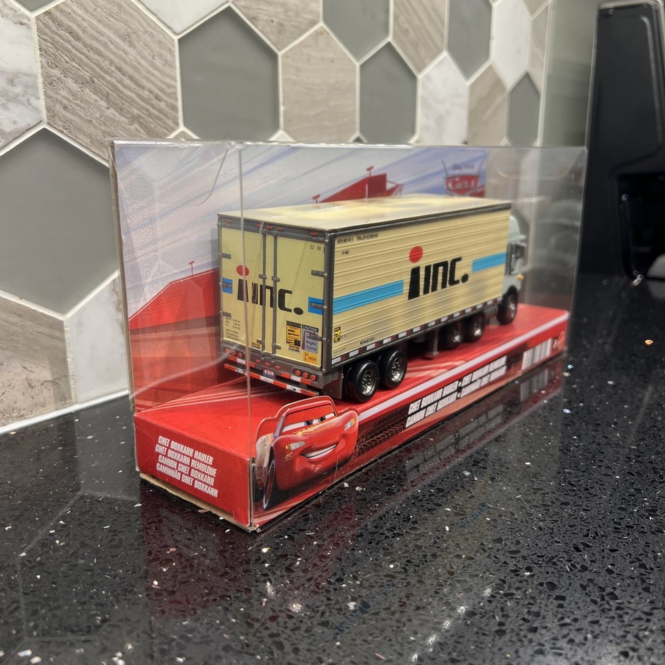 Disney Pixar Cars Chet Boxkarr Hauler Trailer Truck RARE Toy New | eBay