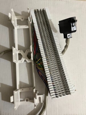 50 pin Punch Down Wiring Block Patch Panel w 50-Pin Male PBX AMP RJ21 ...