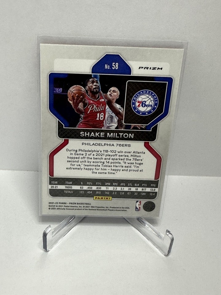 Shake Milton 2021 Panini Prizm Prizms Red White and Blue Basketball ...