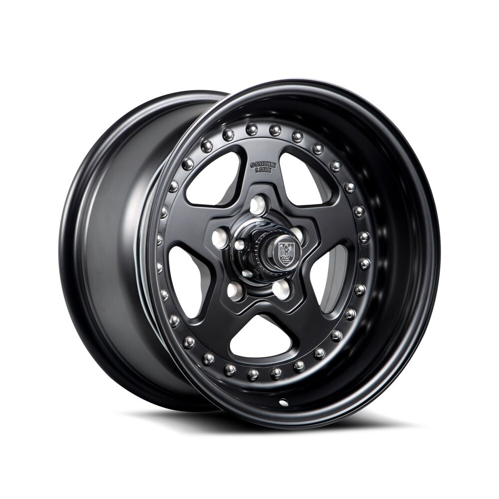 15 SATIN BLACK CENTERLINE TELSTAR 15X7 15X8 STAGGERED DRAGSTAR 5X4.75 ...