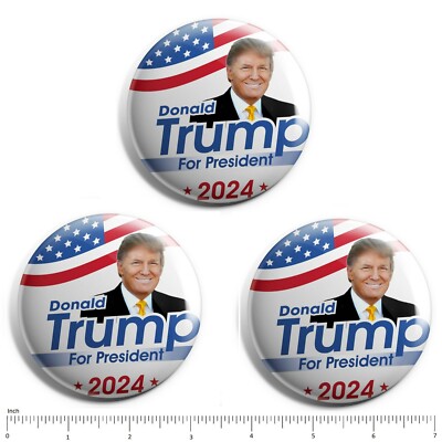 3" Donald Trump Campaign Button Set of 3 (DT-3IN-018) | eBay