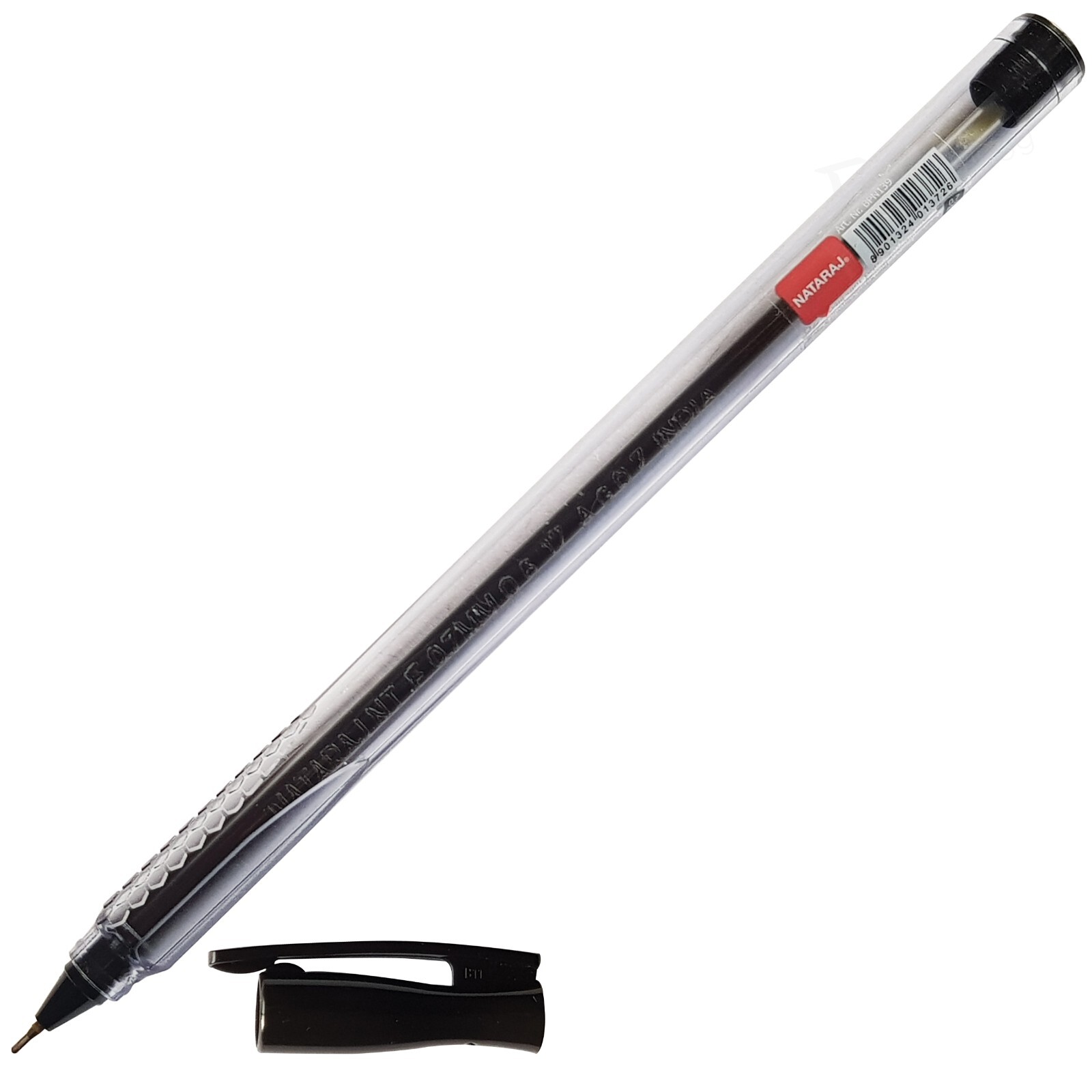 BLACK BLUE Ballpoint Pens 0.7mm Fine Point NATARAJ 621Fine Biro Writing ...
