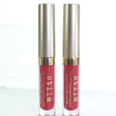 2 Stay All Day Liquid Lipstick - Fiery by Stila 0.05oz ea Lipstick ...