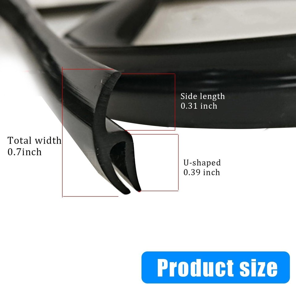 5.9feet For BMW Rubber Car Front Windshield Panel Seal Strip Roof ...