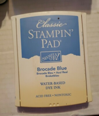 BROCADE BLUE Stampin' Up Classic Stamp Pad RETIRED Color EUC | eBay