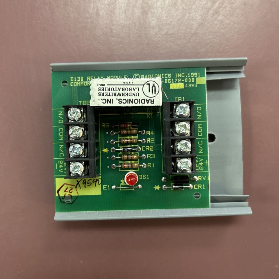 RADIONICS D130 RELAY MODULE 5 Amp 12/24 V FIRE ALARM SYSTEM, H-23 | eBay