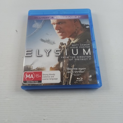 Elysium (Blu-ray, 2013) Rated Ma 15+ = Matt Damon , Jodie Foster 9317731101601 | eBay