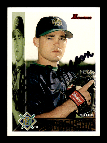 1995 Bowman # 109 Sid Roberson Autograph Signed Card (M2) Milwaukee ...