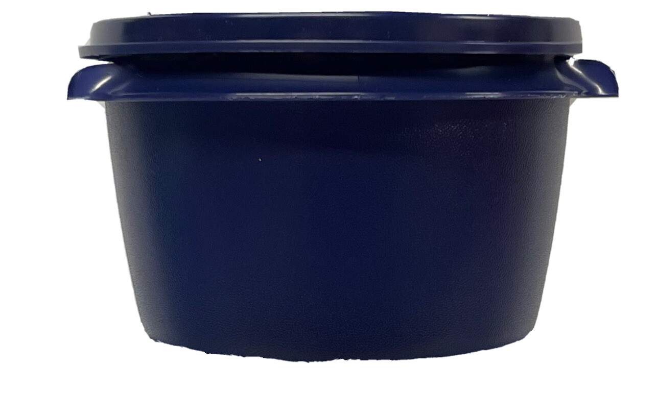 TUPPERWARE Servalier Bowls Blue 20oz Artic Night Cobalt Navy Seal Lot ...