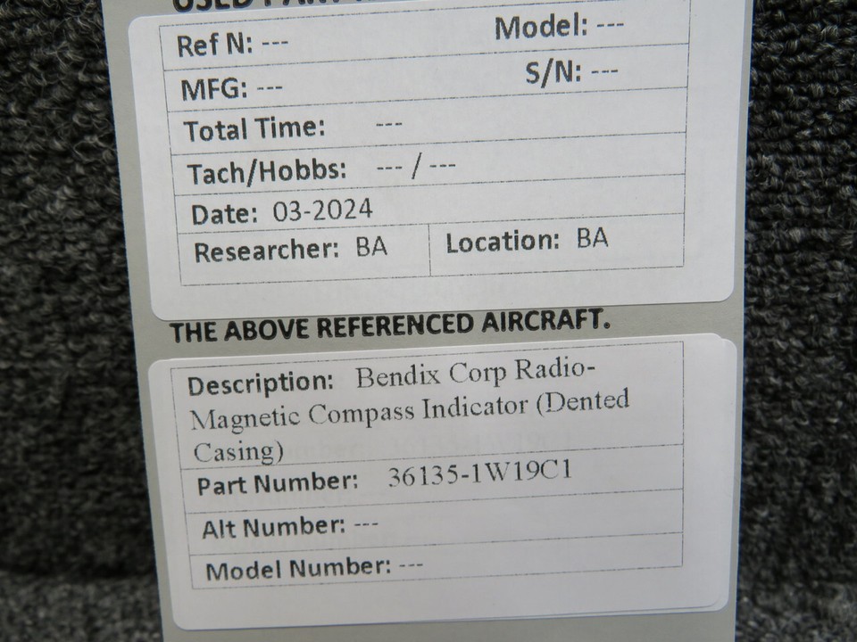 36135-1W19C1 Bendix Radio-Magnetic Compass Indicator (Dented Casing) | eBay