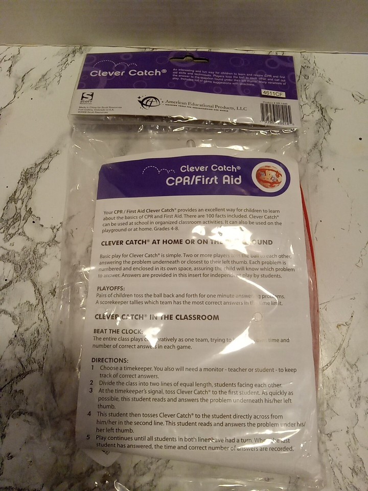 CPR/First Aid Clever Catch 24" Inflated Ball in Red.New | eBay