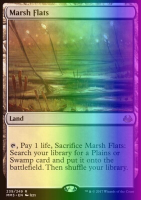 MTG Magic the Gathering Marsh Flats (239/270) Modern Masters 2017 LP ...