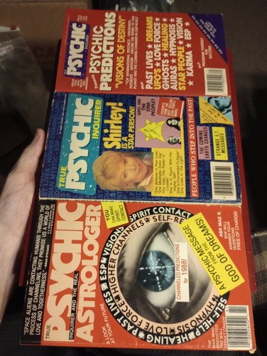 Lot of 3 True Psychic Inquirer Magazines (1980s) Vintage! RARE ...