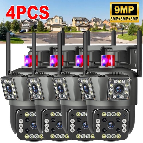 4 Camaras De Seguridad Para Exterior WIFI Inalambrica Con Vision ...