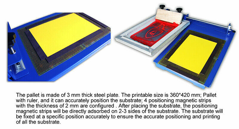 One Color Sliding Screen Printer Universal Two Directions parallel ...