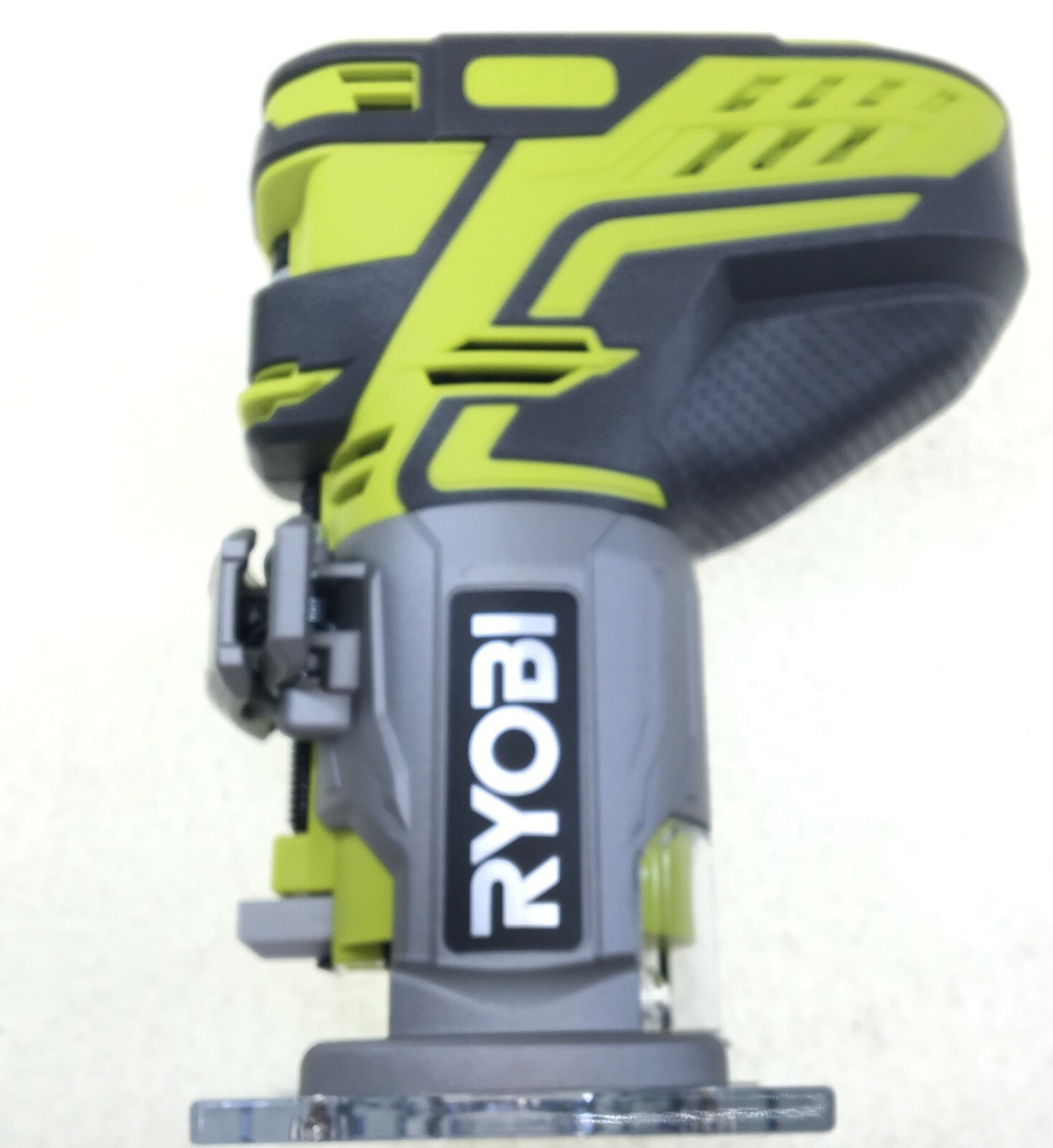 RYOBI 18V CORDLESS FIXED BASE TRIM ROUTER W/ TOOL FREE DEPTH ADJUSTMENT ...