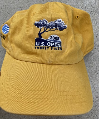 US Open Torrey Pines 2008 Yellow Ahead Baseball Cap Adjust Golf La ...