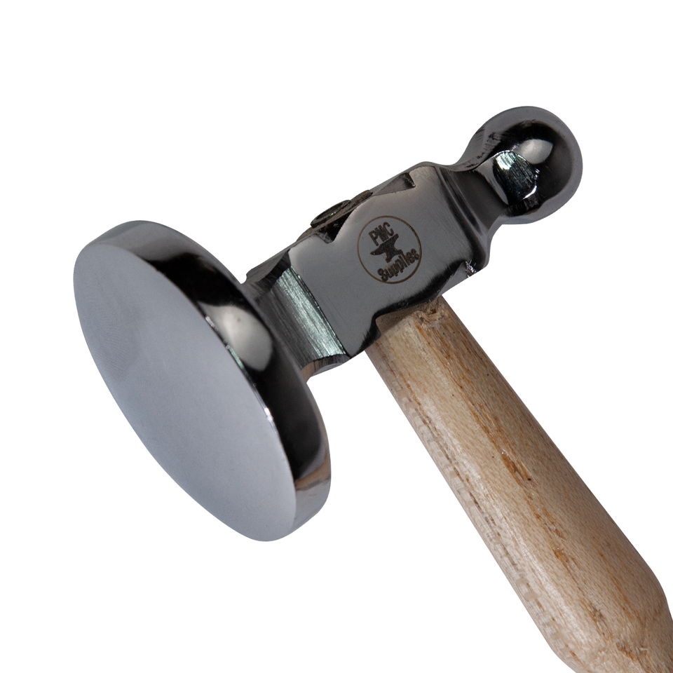 2" Domed Face German-Style Chasing Hammer 11" Length Jewelry Making ...
