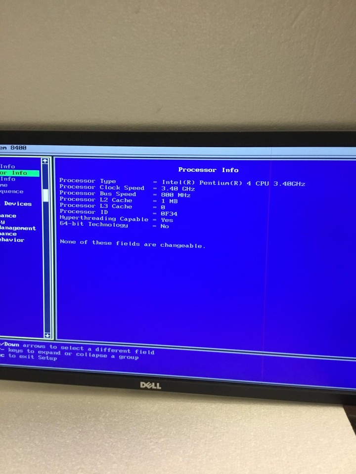 Dell Dimension 8400 DHM Intel Pentium 4 3.40GHz W/ 1GB Ram, No HDD ...