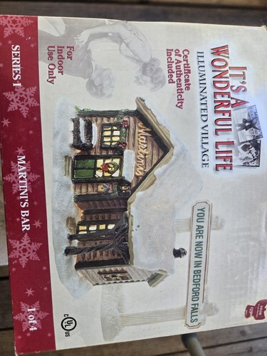 It’s A Wonderful Life Enesco Christmas Village Series I 2003 Martini’s ...