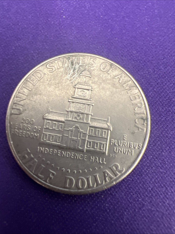 1776-1976 Eisenhower Liberty Bell Moon One Dollar US Bicentennial Coin ...