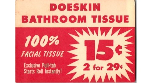 Doeskin Facial Tissue Ad Pull-Tab 15¢ 1941 Lexington | eBay