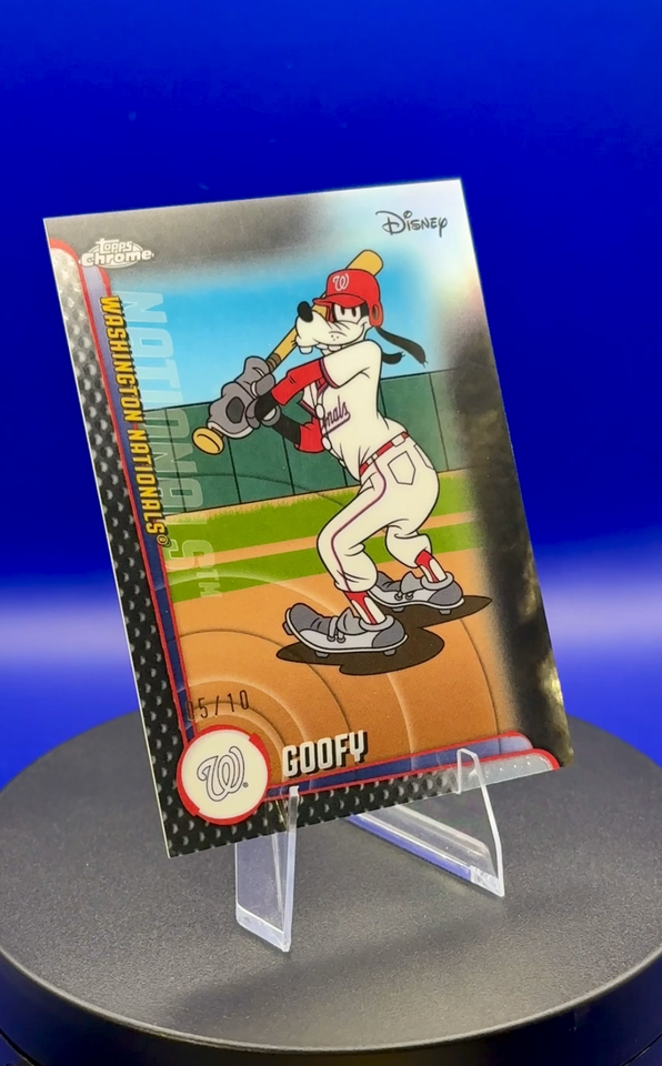 2025 Topps Chrome Disney Baseball Goofy Nationals Black Refractor /10 ...