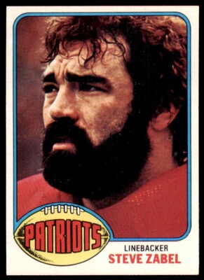 1976 Topps Steve Zabel Football Card New England Patriots #188 | eBay