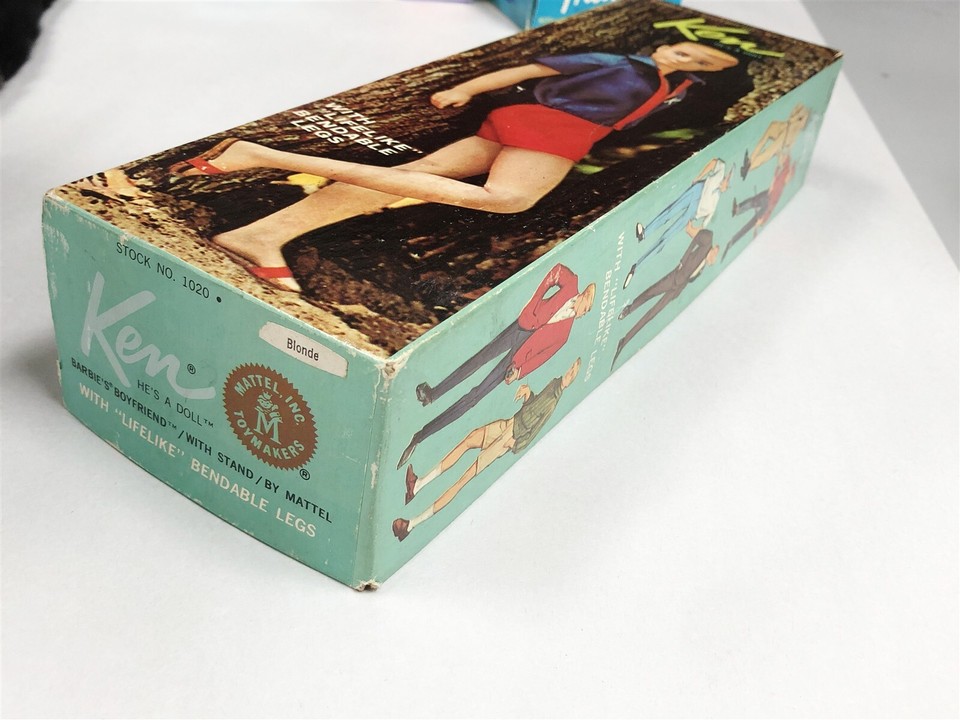 1960s MATTEL RARE BENDABLE LEG KEN MINT IN THE BOX | eBay