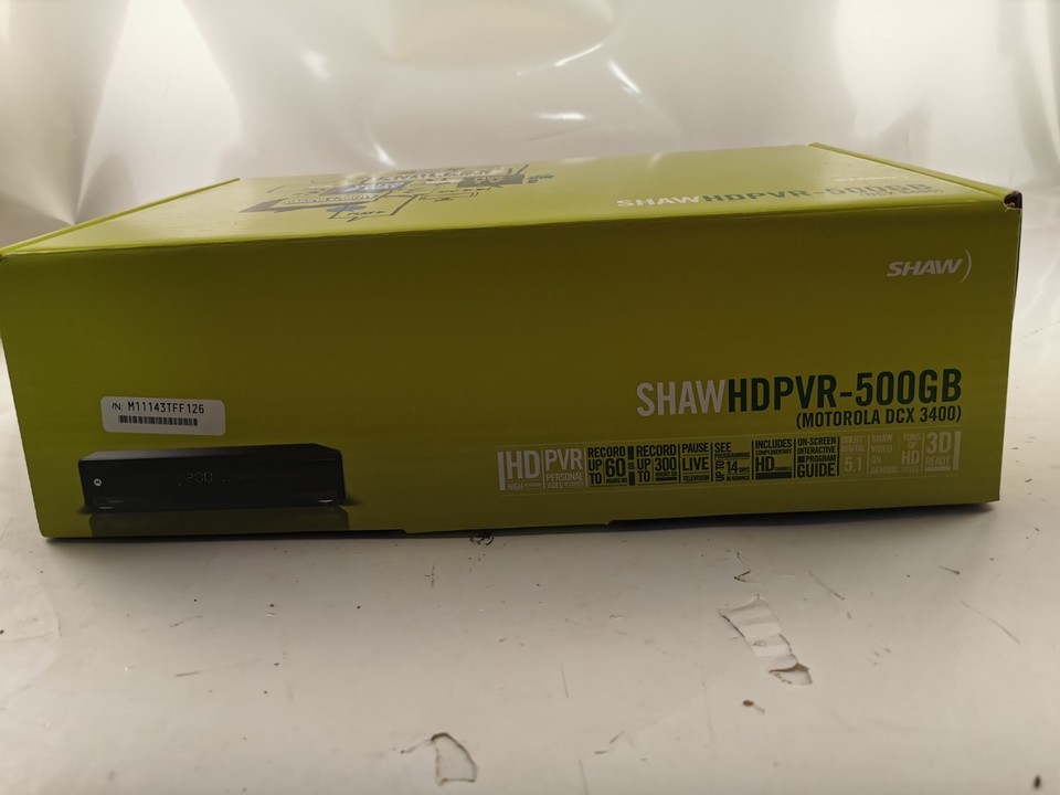Motorola DCX3400 Cable Box/DVR & Remote HDMI/HD TV Dual Tuner 500GB ...