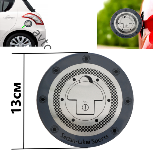 Aluminium Sticker Fuel Cap Cover Car Tank Cover Protective Decorative ...
