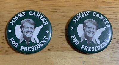 Jimmy Carter For President Pins Set Of Two | eBay