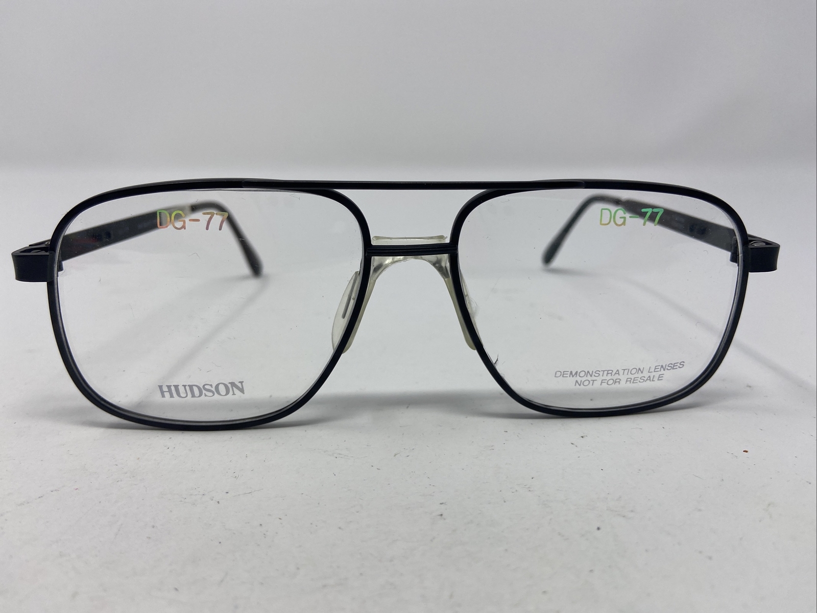 Hudson Optical DG-77 BLACK 57-16-145 Black Metal Full Rim Eyeglasses ...
