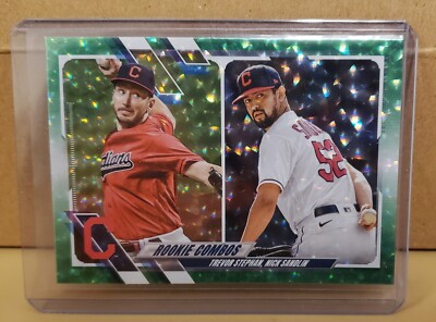 2021 Topps Update Trevor Stephan Nick Sandlin RC Combo Green Ice Foil # ...