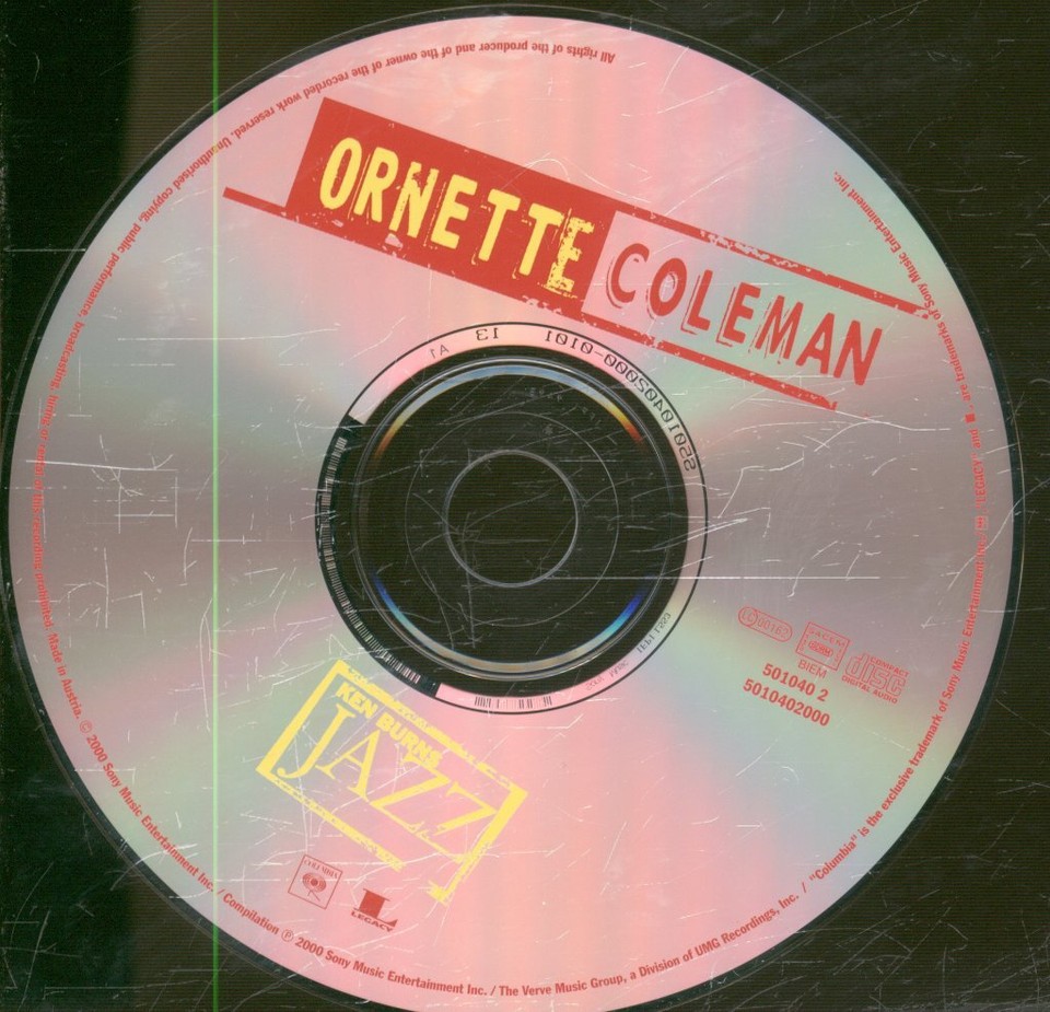 5010402 Ornette Coleman Ken Burns Jazz CD Europe Columbia 2000 ...
