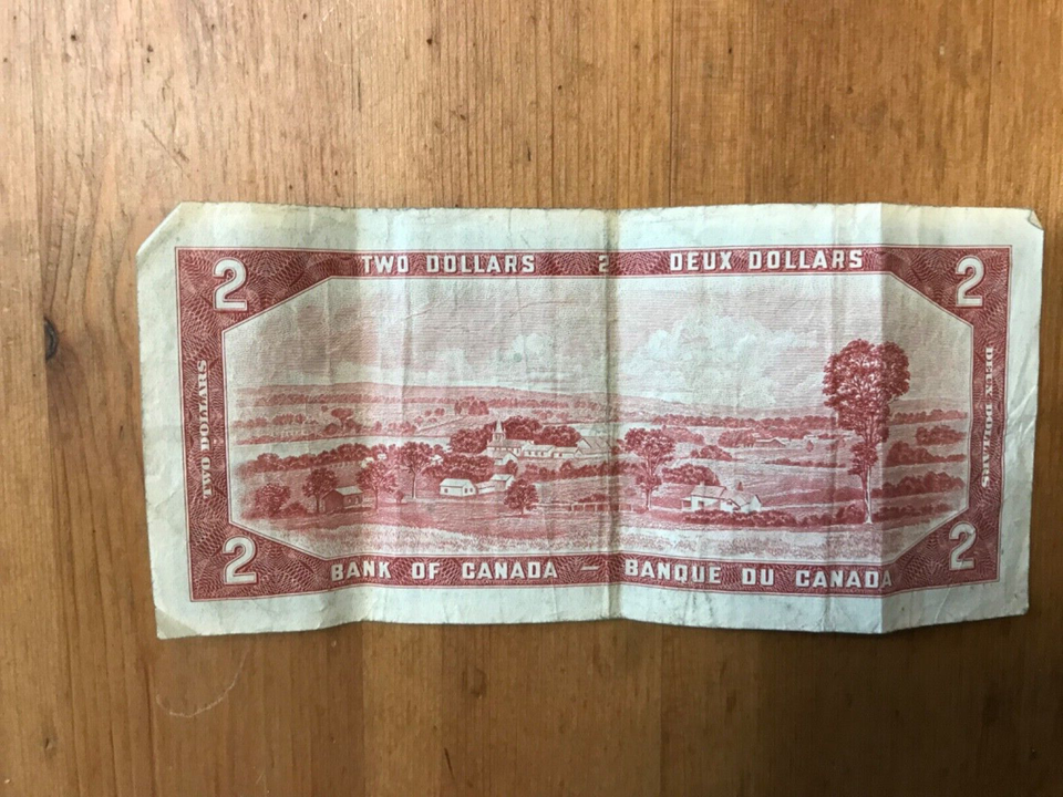 1954 - Canada Two Dollar Bill - $2 Canadian Note , The Queen, 1 Note | eBay