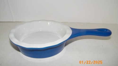 Modern Gourmet Foods Mini Tart Ceramic Stoneware Pan Skillet Blue ...