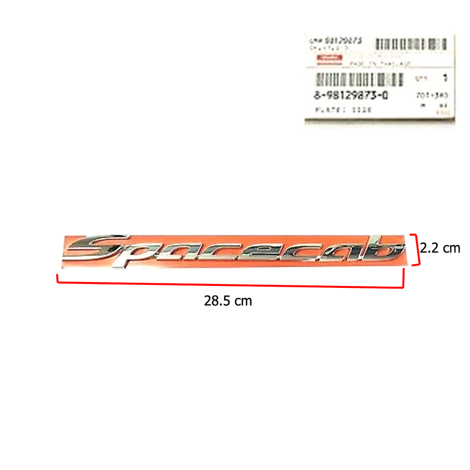 8981298730 Genuine Spacecab Logo Emblem Badge Isuzu D-MAX 2012-2019 | eBay