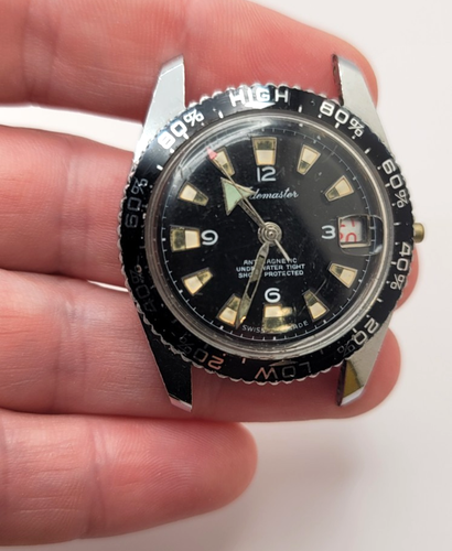 Vintage Tidemaster Le Jour Time Co 8800 Men's Watch AS IS For Parts ...